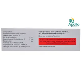 Montina-L Tablet | Uses, Side Effects, Price | Apollo Pharmacy