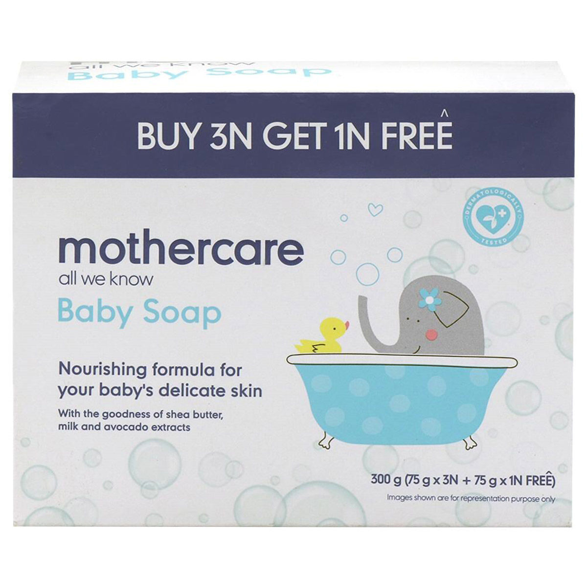Buy Mothercare Baby Soap, 4x75gm (Buy3 Get1 Free) | 19 Minutes Delivery ...