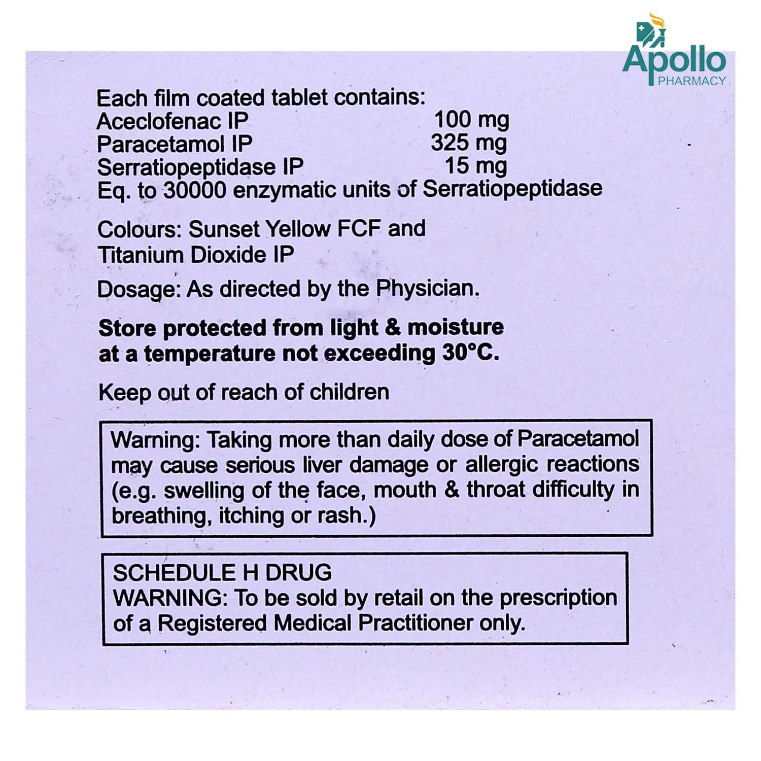 MOVACE SP TABLET Price, Uses, Side Effects, Composition - Apollo Pharmacy