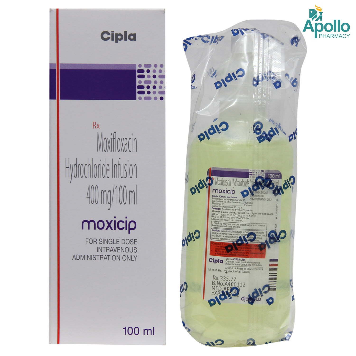 Moxicip Infusion 100 ml Price, Uses, Side Effects, Composition - Apollo ...