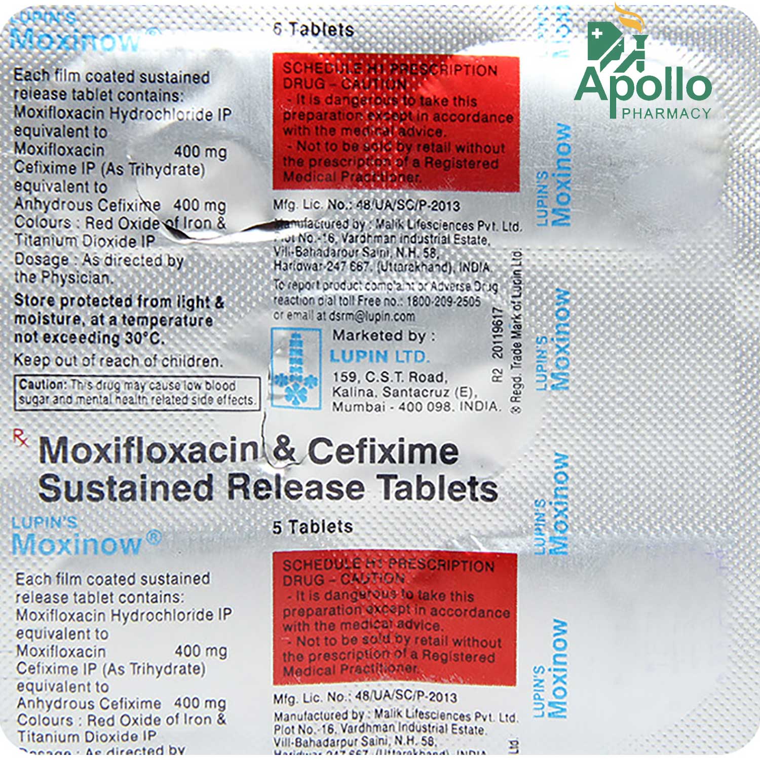 Moxinow Tablet 5's Price, Uses, Side Effects, Composition - Apollo Pharmacy