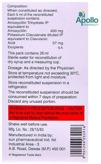 Moxclav DS Powder For Oral Suspension 30 ml Price, Uses, Side Effects ...