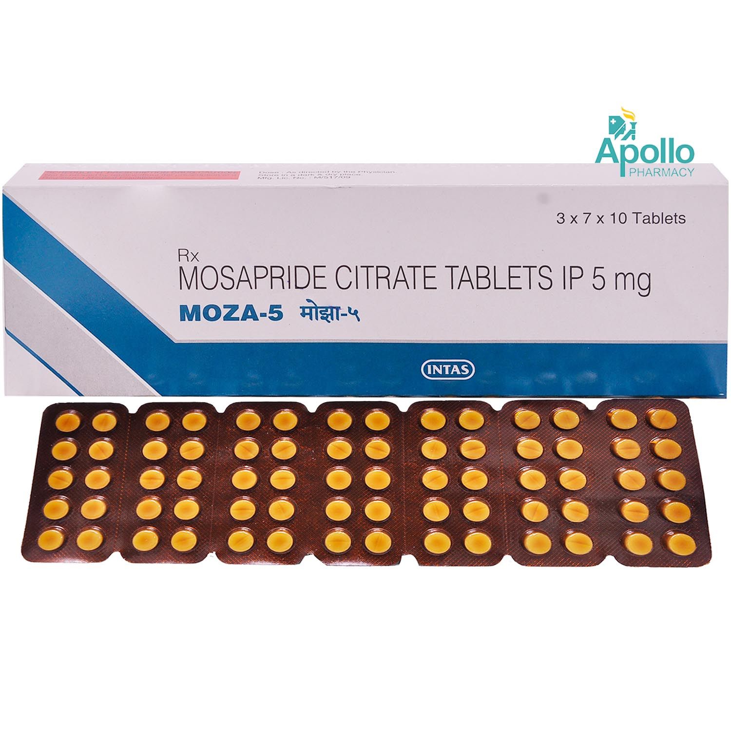 Moza 5 Tablet | Uses, Side Effects, Price | Apollo Pharmacy