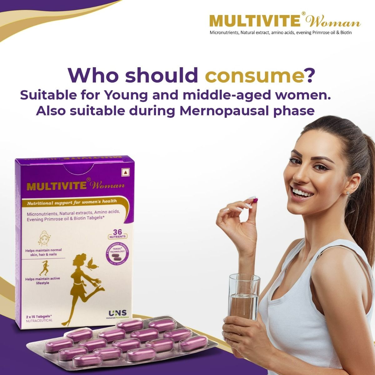 Multivite Woman Capsule 15's Price, Uses, Side Effects, Composition ...