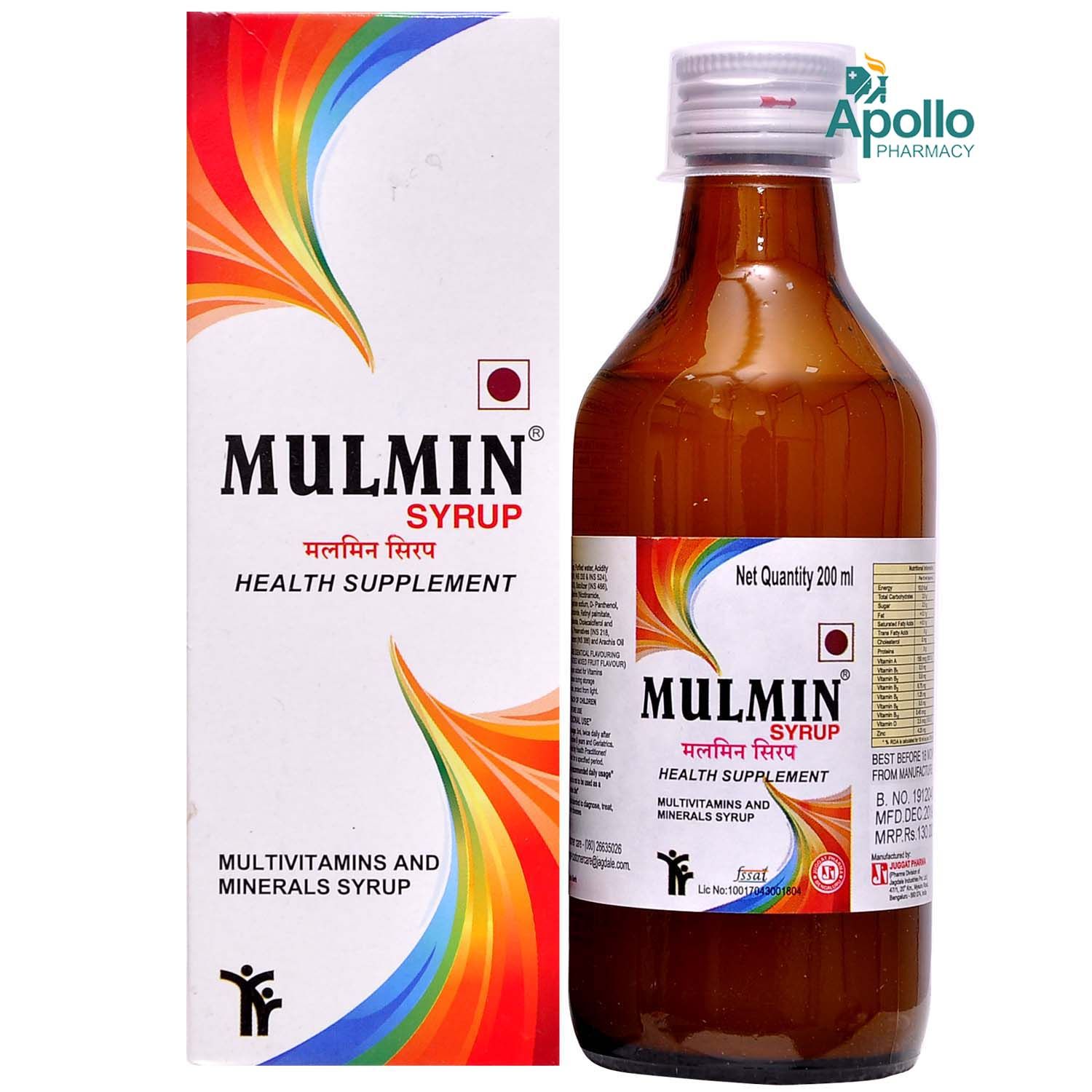 Mulmin Syrup 200 ml Price, Uses, Side Effects, Composition - Apollo ...