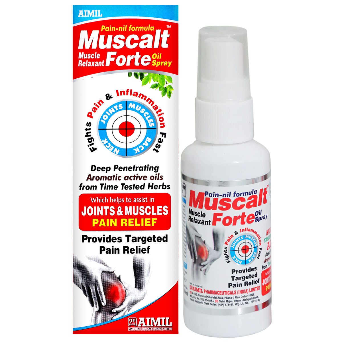Buy Aimil Muscalt Forte Oil Spray, 30 ml | 19 Minutes Delivery | Apollo ...