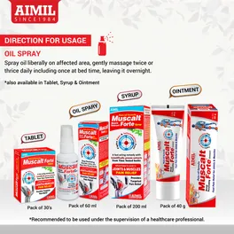 Buy Aimil Muscalt Forte Oil Spray, 30 ml | 19 Minutes Delivery | Apollo ...