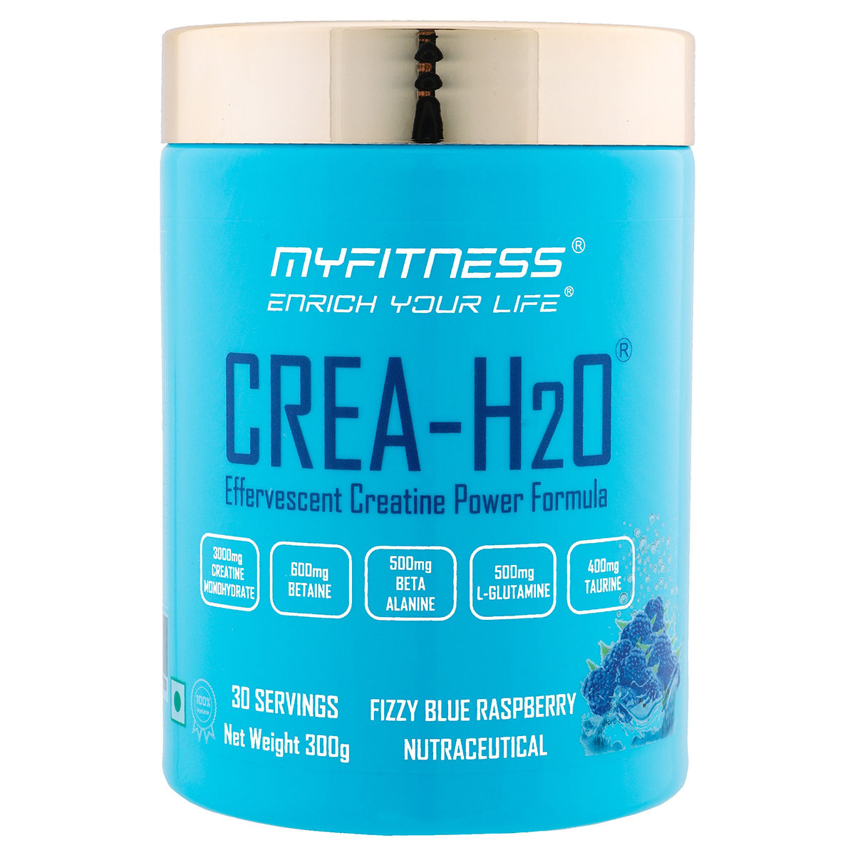 Buy Myfitness Crea-H2O Creatine Power Formula Blue Raspberry Flavour ...