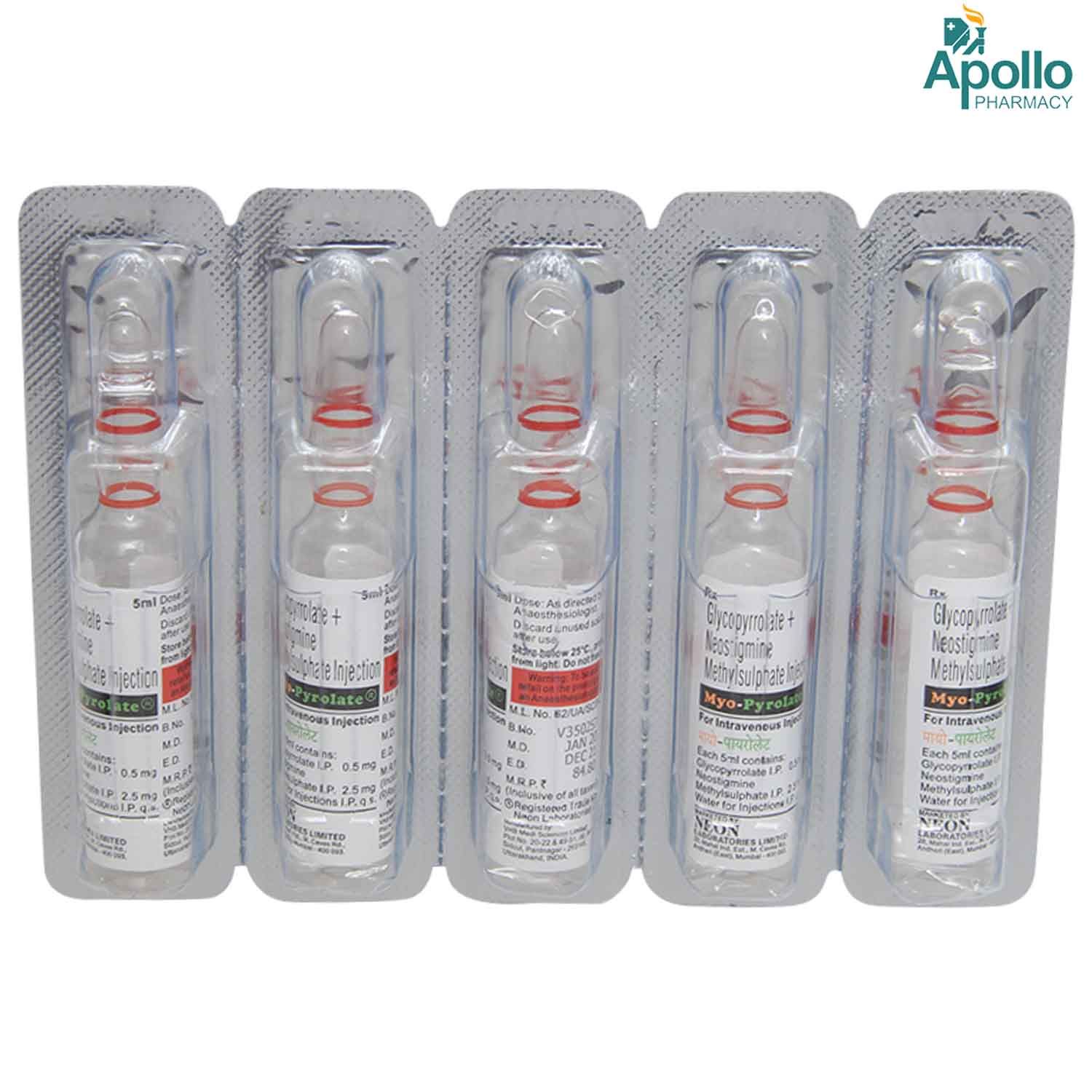 MYO PYROLATE IV INJECTION Price, Uses, Side Effects, Composition ...