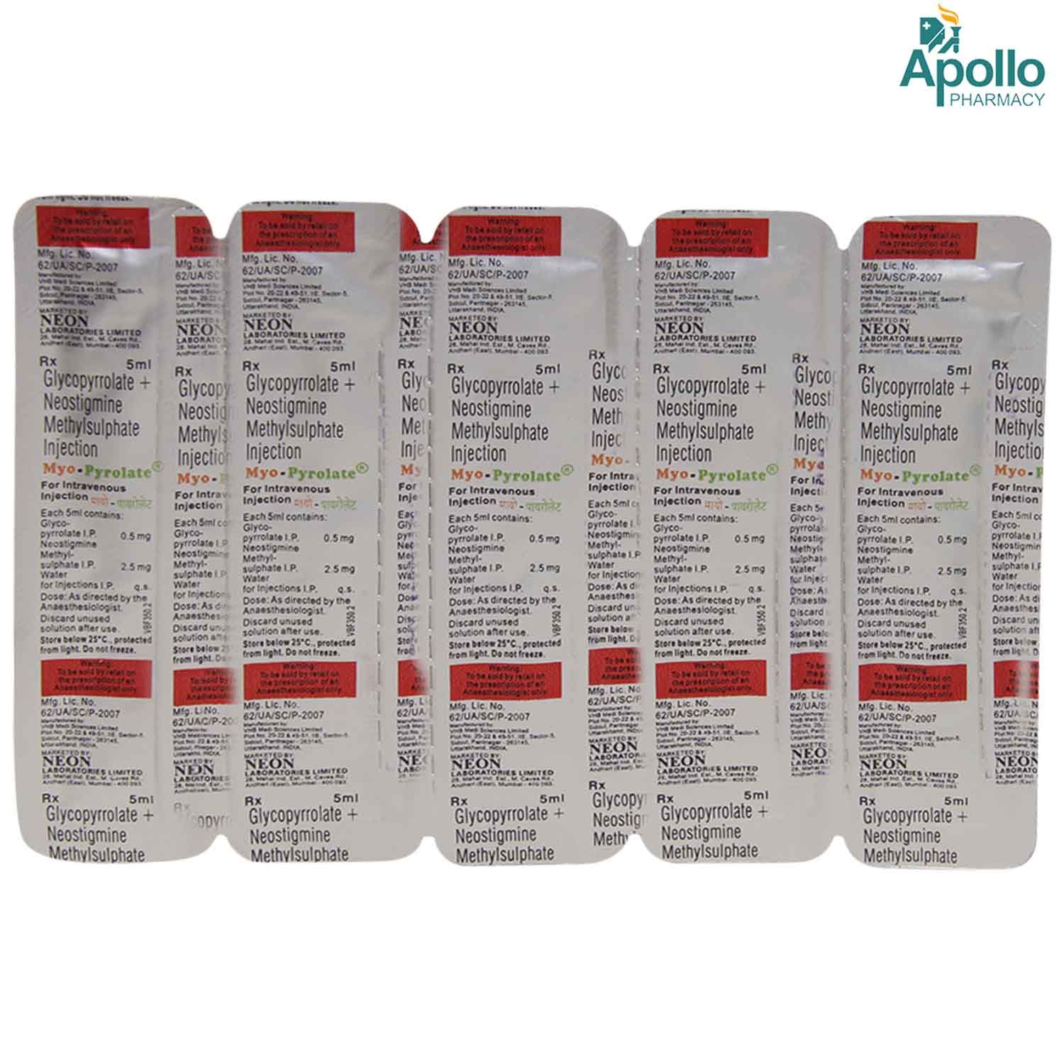 MYO PYROLATE IV INJECTION Price, Uses, Side Effects, Composition ...