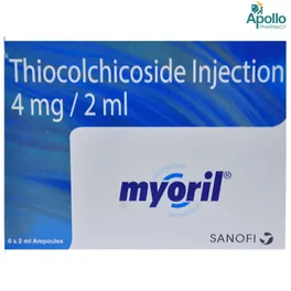 Myoril Injection 6 x 2 ml | Uses, Side Effects, Price | Apollo Pharmacy