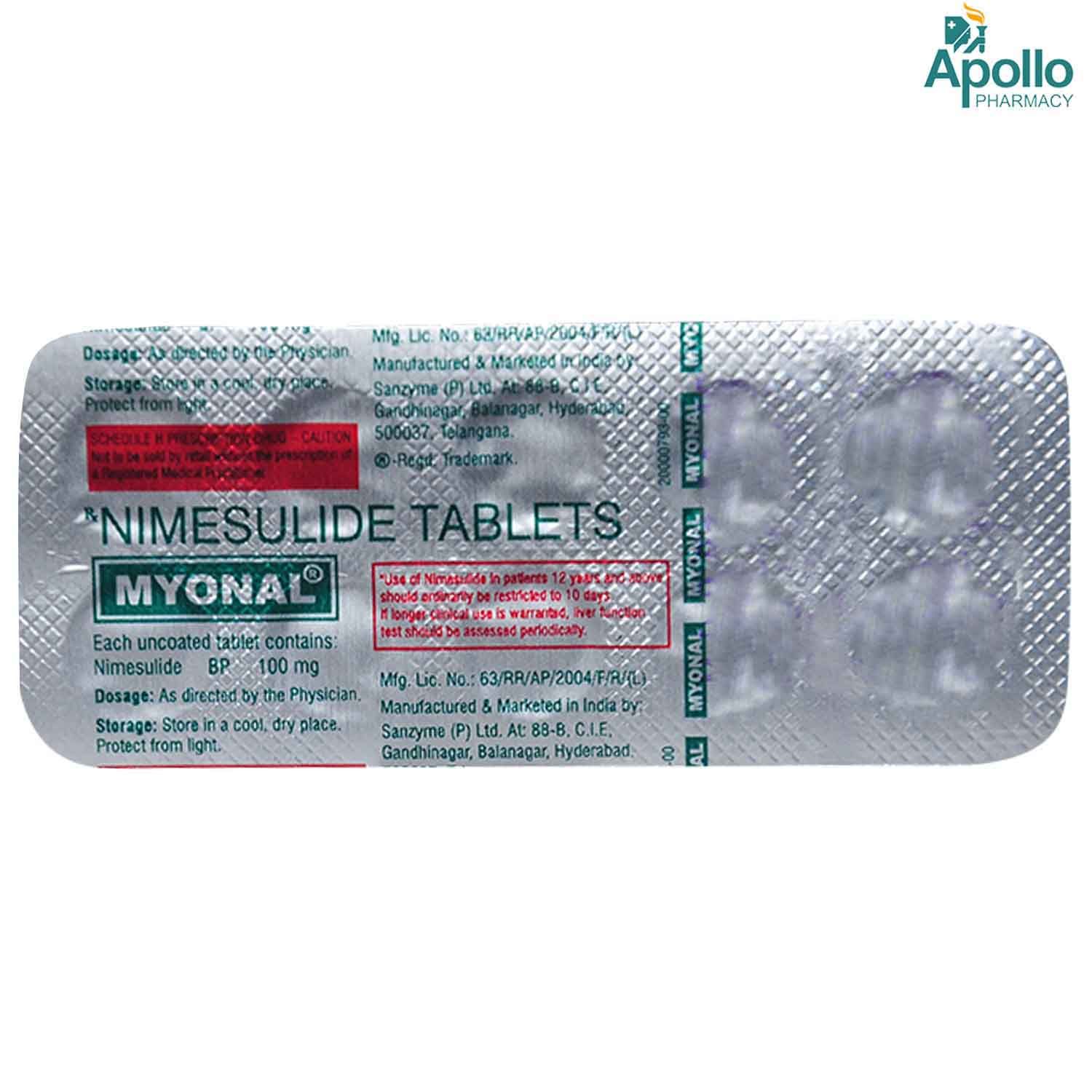 MYONAL TABLET Price, Uses, Side Effects, Composition - Apollo Pharmacy