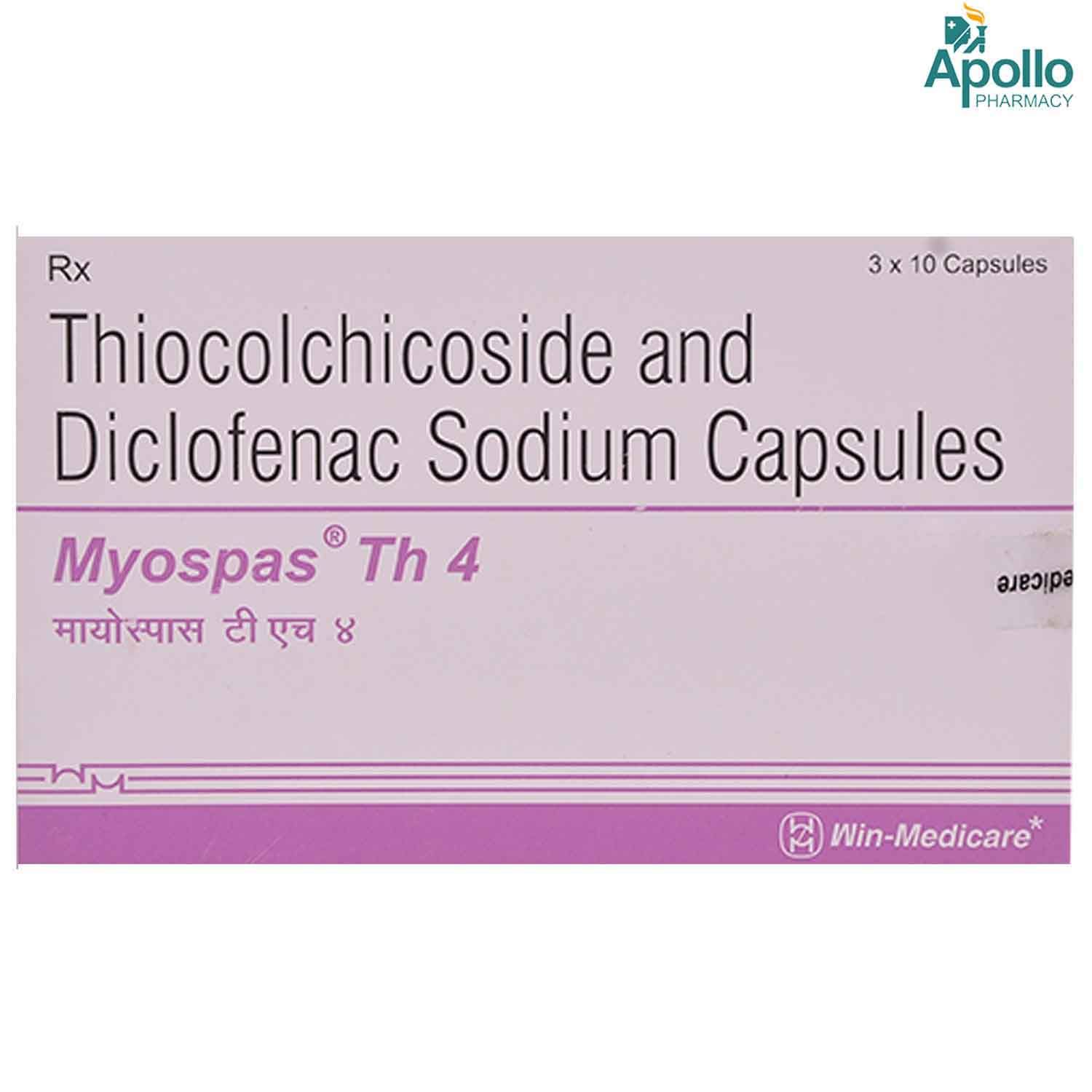 Myospas TH 4 Capsule | Uses, Side Effects, Price | Apollo Pharmacy