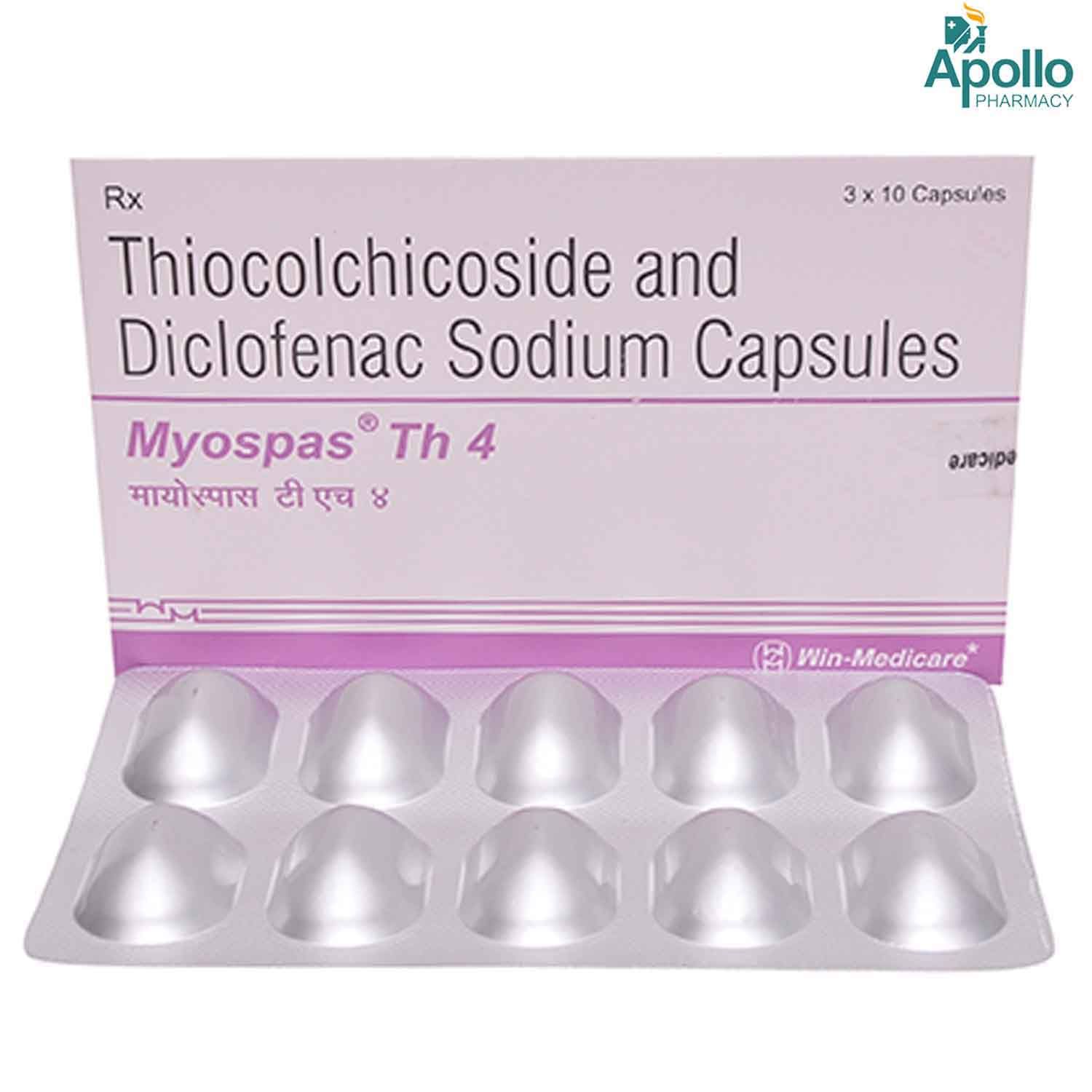 Myospas TH 4 Capsule | Uses, Side Effects, Price | Apollo Pharmacy