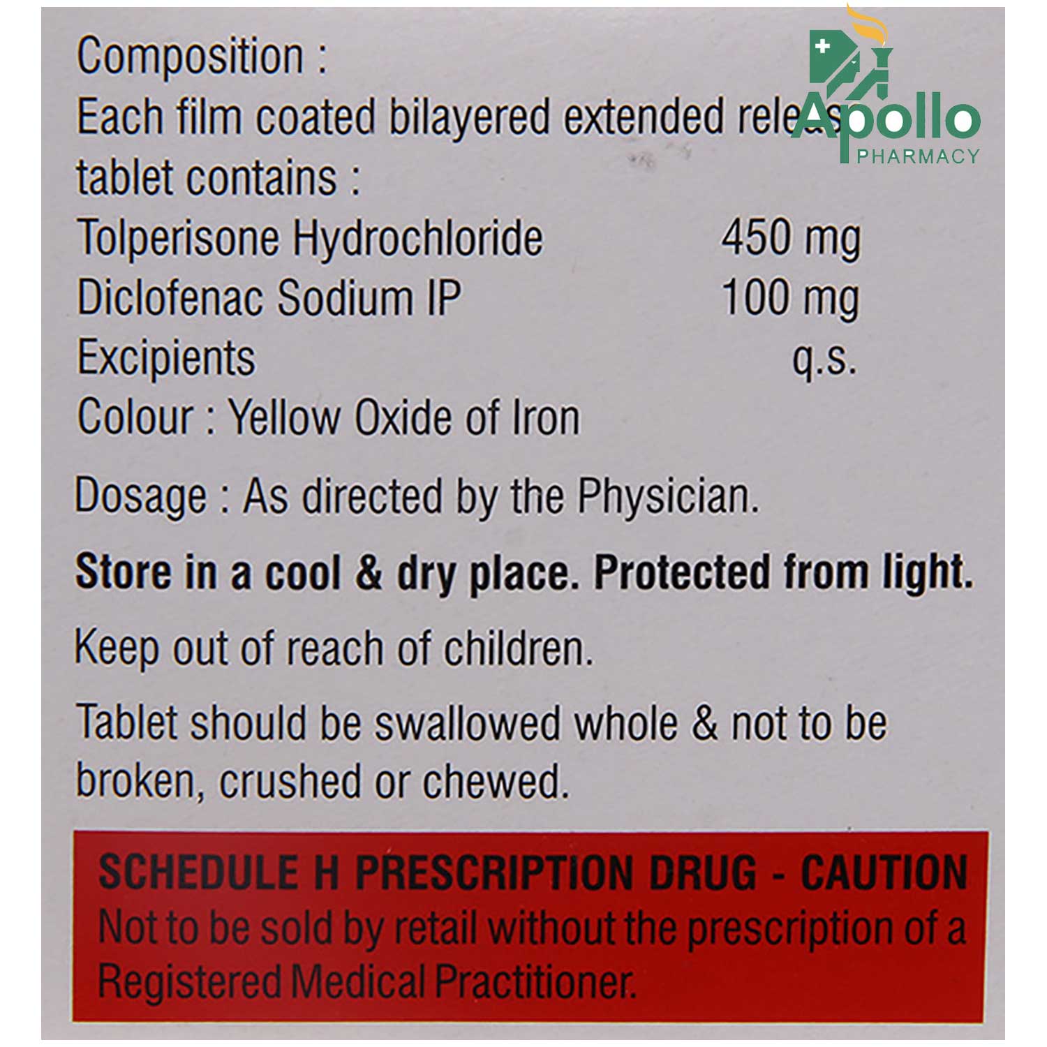 Myotop-DSR Tablet 5's Price, Uses, Side Effects, Composition - Apollo ...