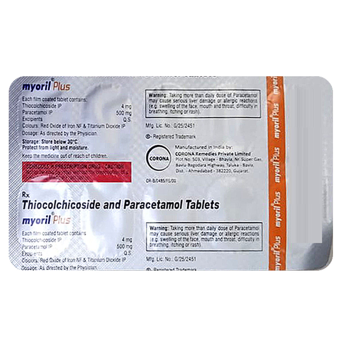 Myoril Plus Tablet | Uses, Side Effects, Price | Apollo Pharmacy