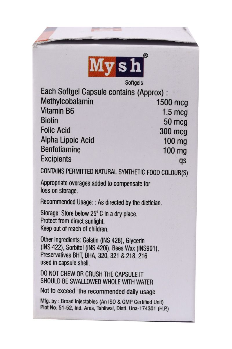 Mysh Capsule 10's Price, Uses, Side Effects, Composition - Apollo Pharmacy