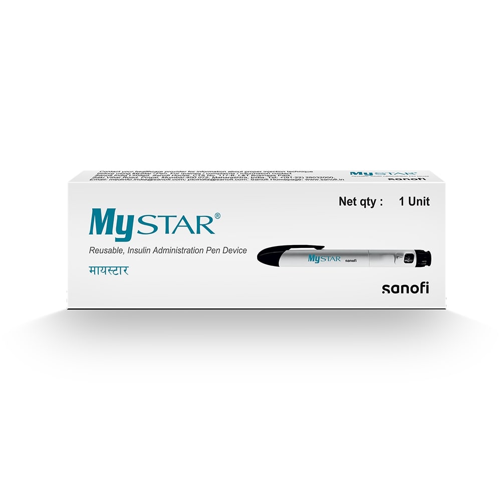 Mystar Reusable Insulin Pen Device 1's | Uses, Side Effects, Price ...