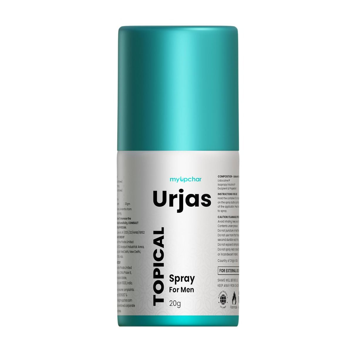 Buy myupchar Urjas Topical Spray for Men, 20 gm | 19 Minutes Delivery ...
