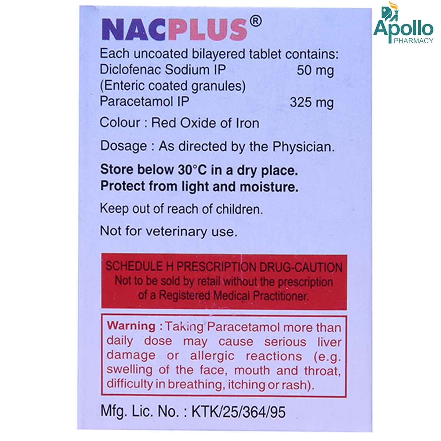 NAC PLUS TABLET Price, Uses, Side Effects, Composition - Apollo Pharmacy