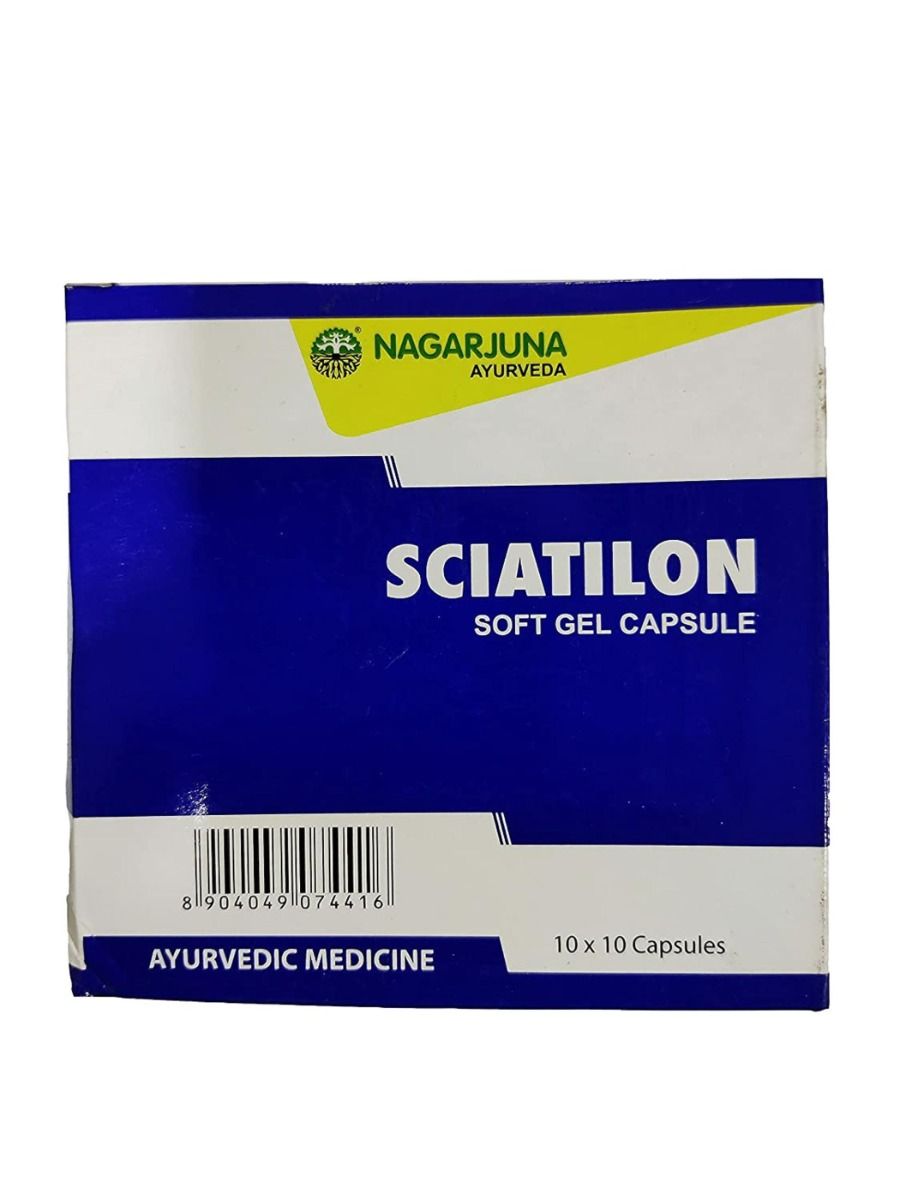 Nagarjuna Ayurveda Sciatilon, 100 Softgel Capsules Price, Uses, Side ...
