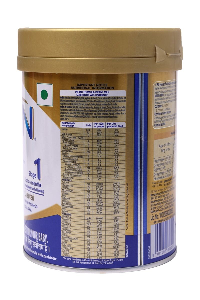 Nestle Nan Pro Infant Formula Stage 1 (Up to 6 months) Powder with ...