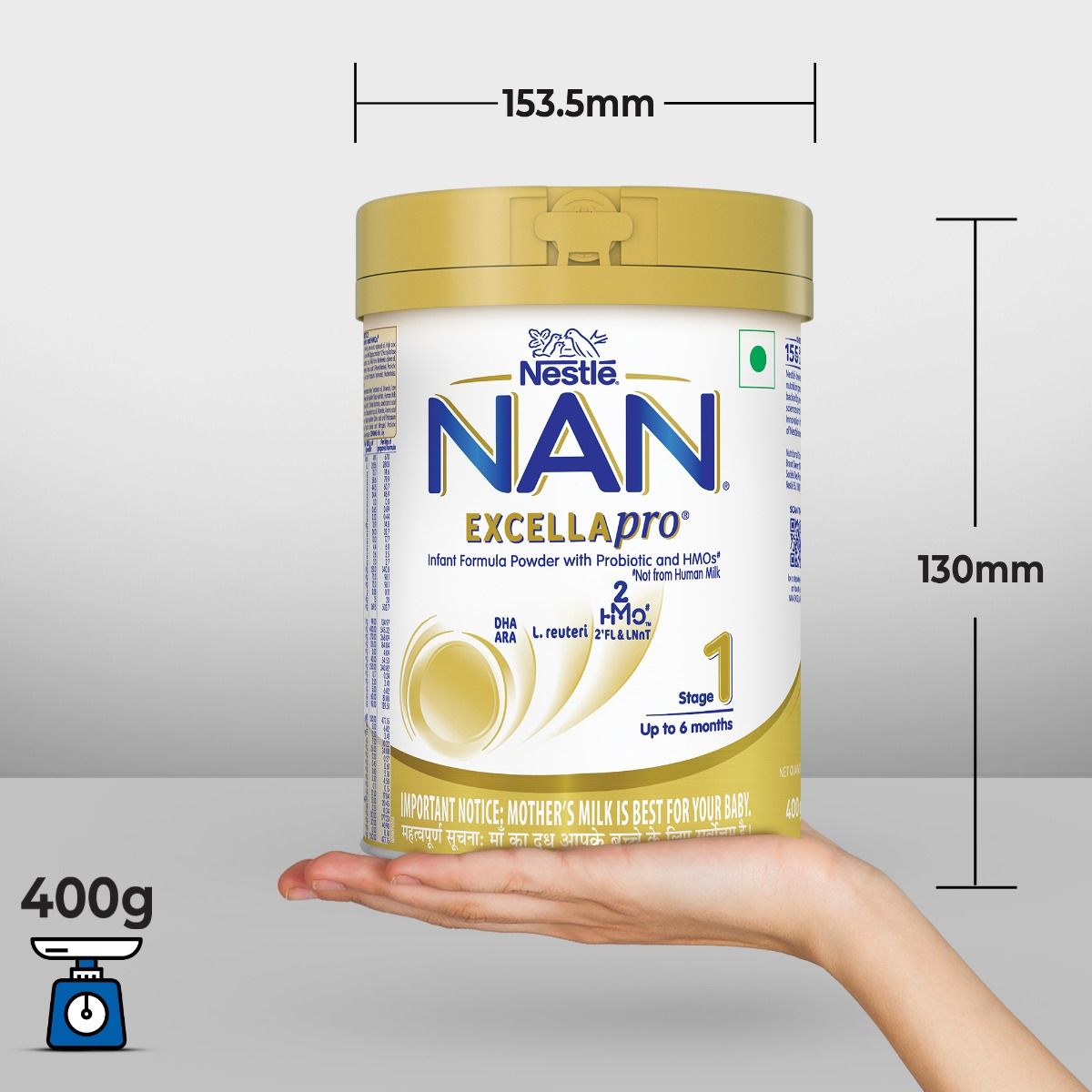 Nestle Nan Excellapro Infant Formula Stage 1 (Upto 6 Months) Powder ...