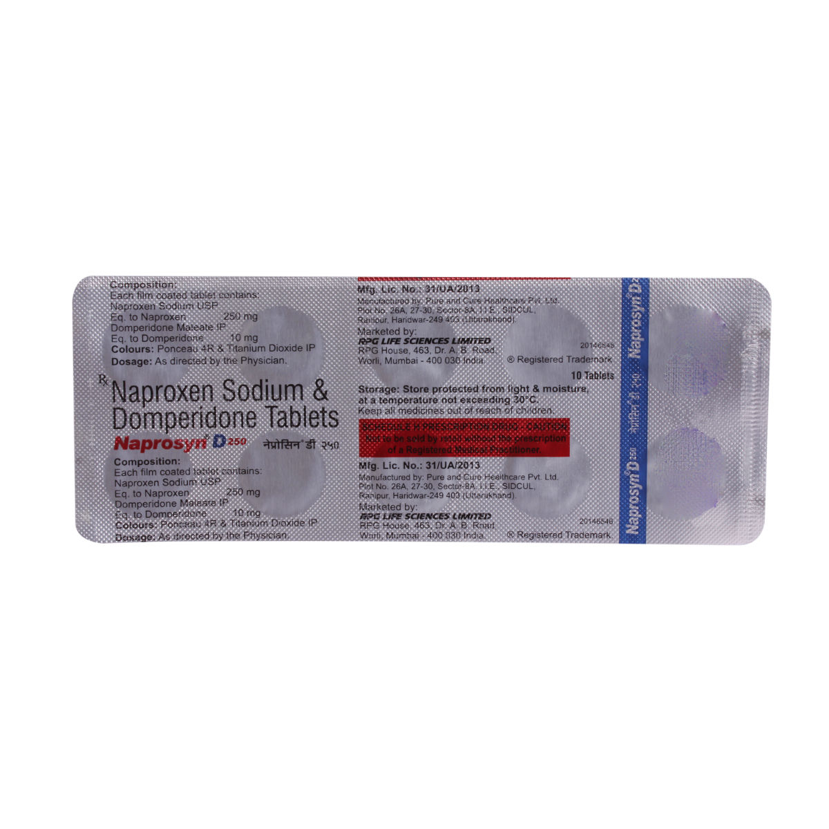 Naprosyn D 250mg Tablet 10's Price, Uses, Side Effects, Composition ...