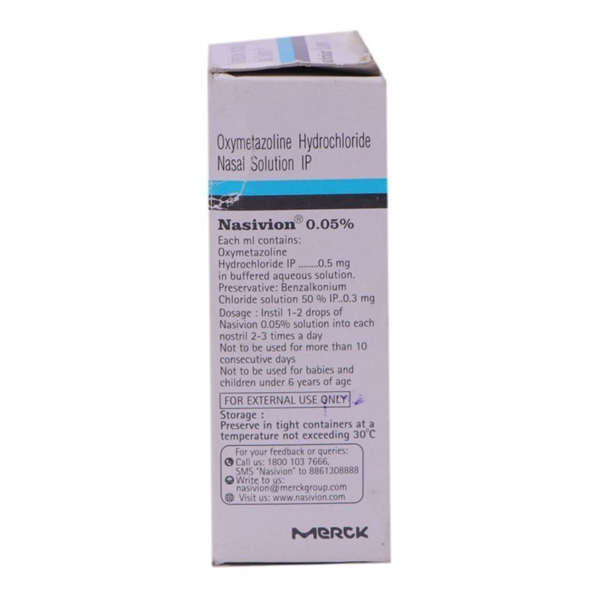 Nasivion 0.05% Nasal solution, 10 ml Price, Uses, Side Effects ...