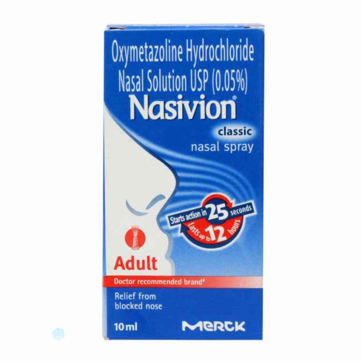 Nasivion 0.05% Classic Adult Nasal Spray, 10 ml Price, Uses, Side ...