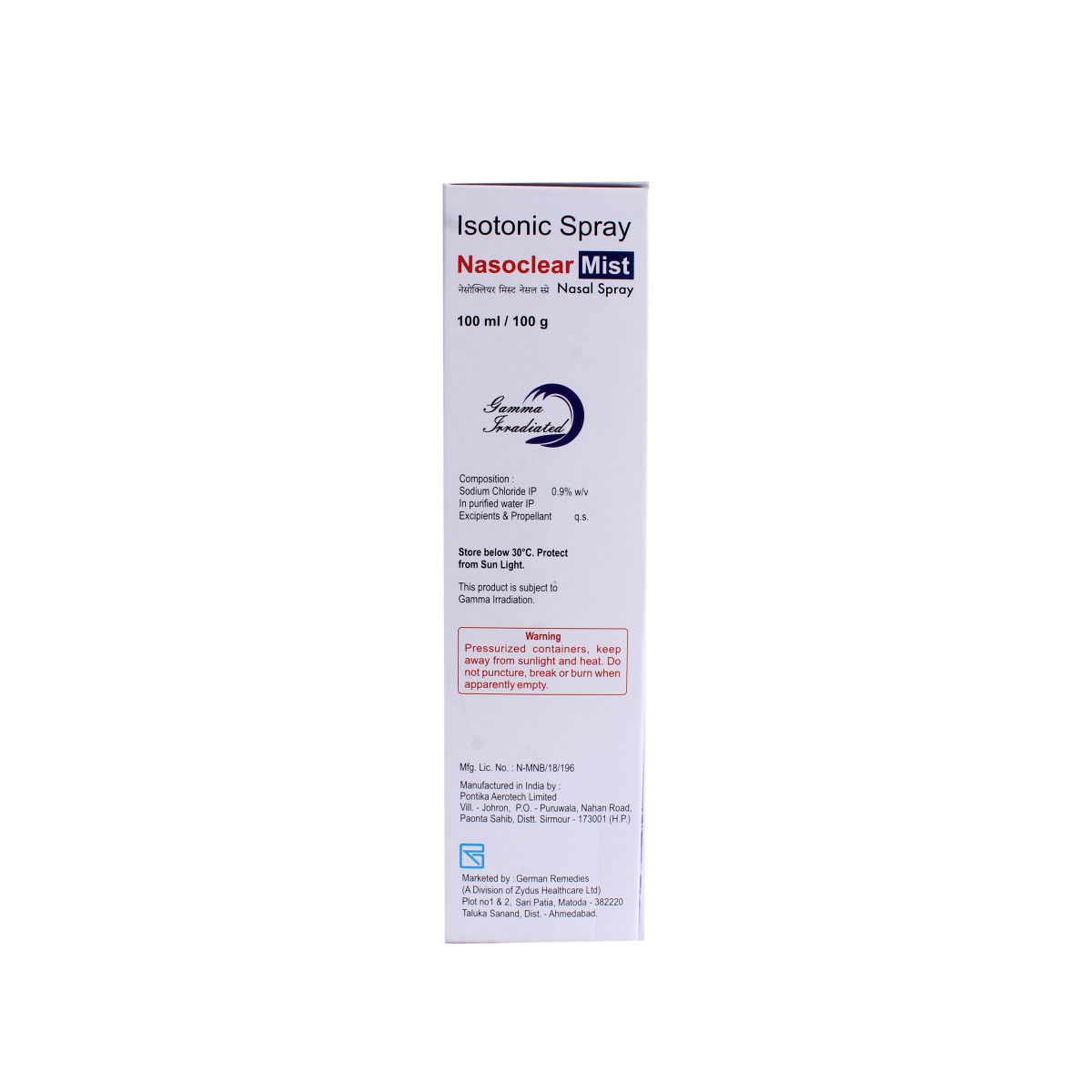 Nasoclear Mist Nasal Spray | Uses, Side Effects, Price | Apollo Pharmacy