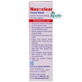 Nasoclear Nasal Wash 3 gm Kit | Uses, Side Effects, Price | Apollo Pharmacy