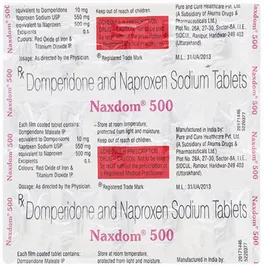 Naxdom 500 Tablet | Uses, Side Effects, Price | Apollo Pharmacy