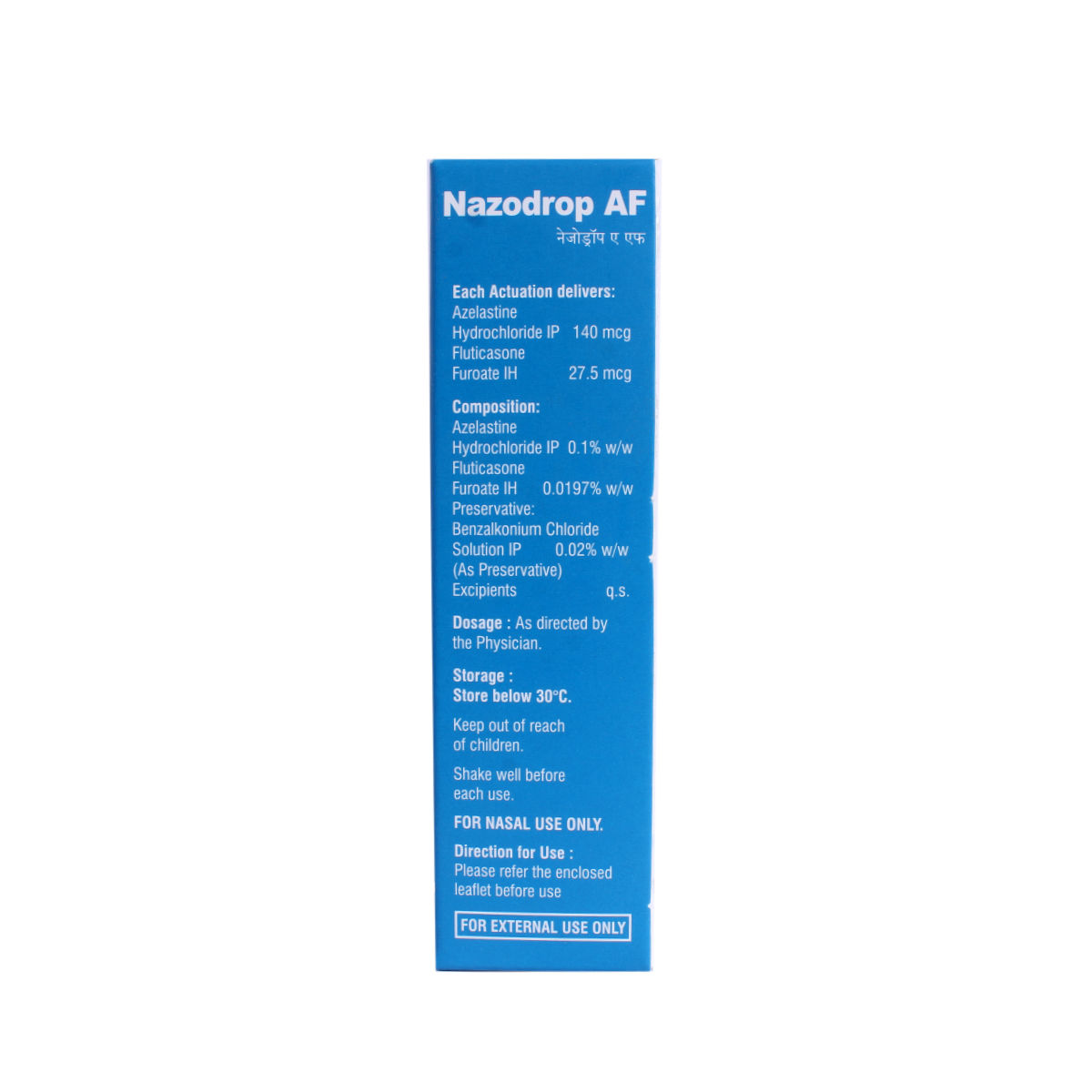 Nazodrop AF Nasal Spray 9.8 gm Price, Uses, Side Effects, Composition ...