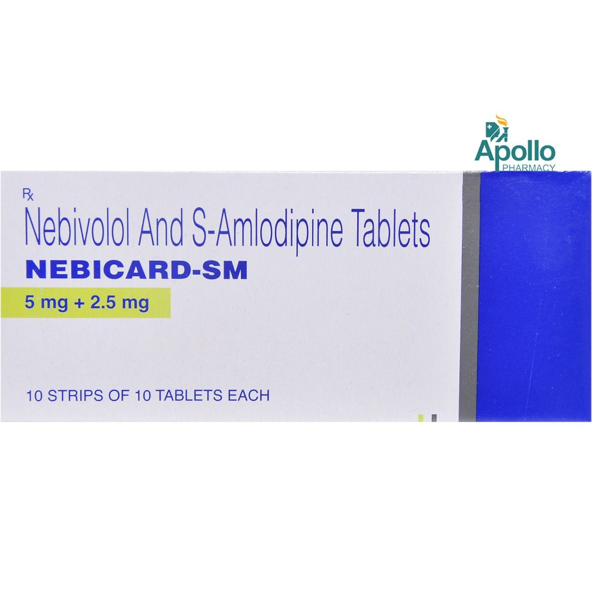 Nebicard-SM Tablet 10's Price, Uses, Side Effects, Composition - Apollo ...