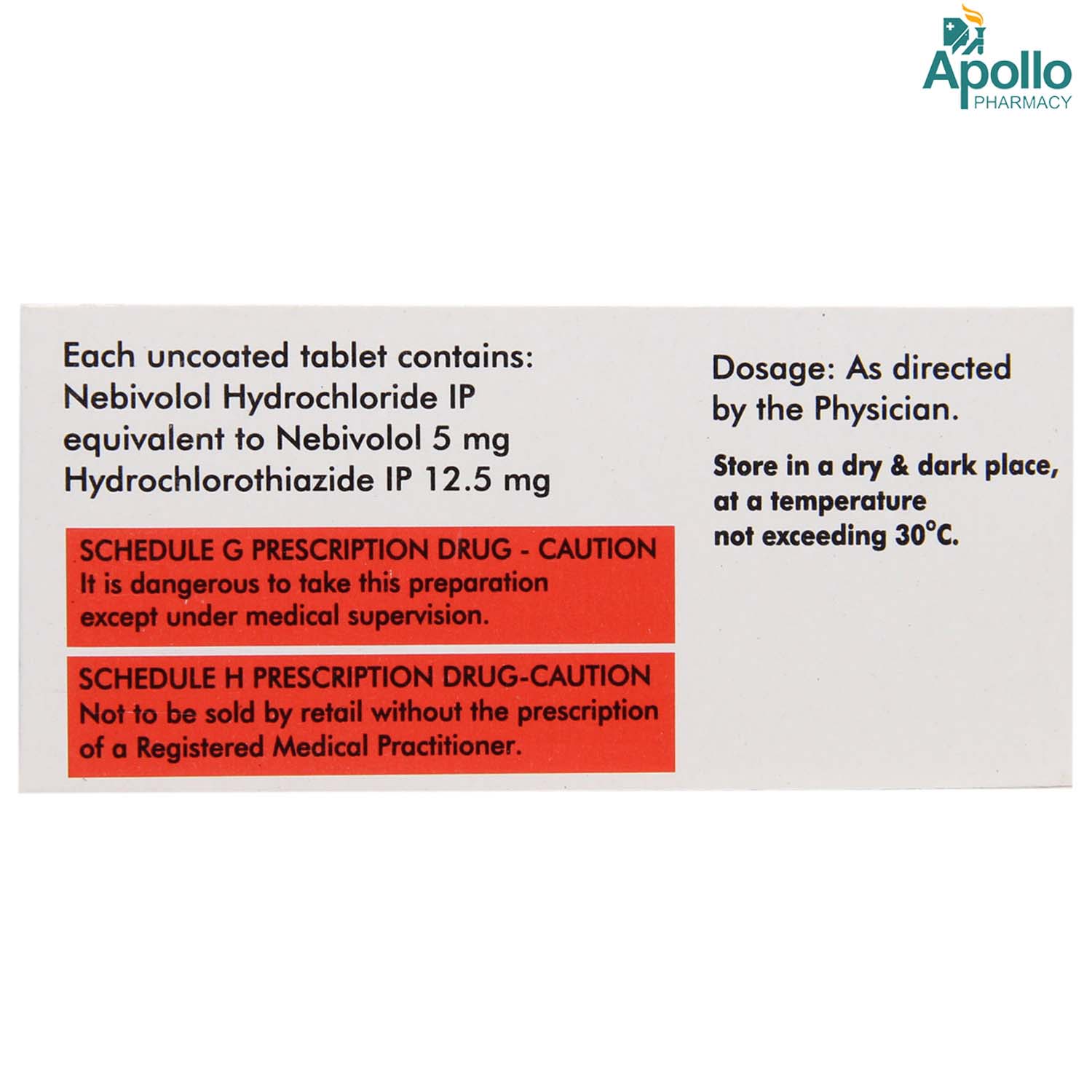 Nebilong-H Tablet 10's Price, Uses, Side Effects, Composition - Apollo ...