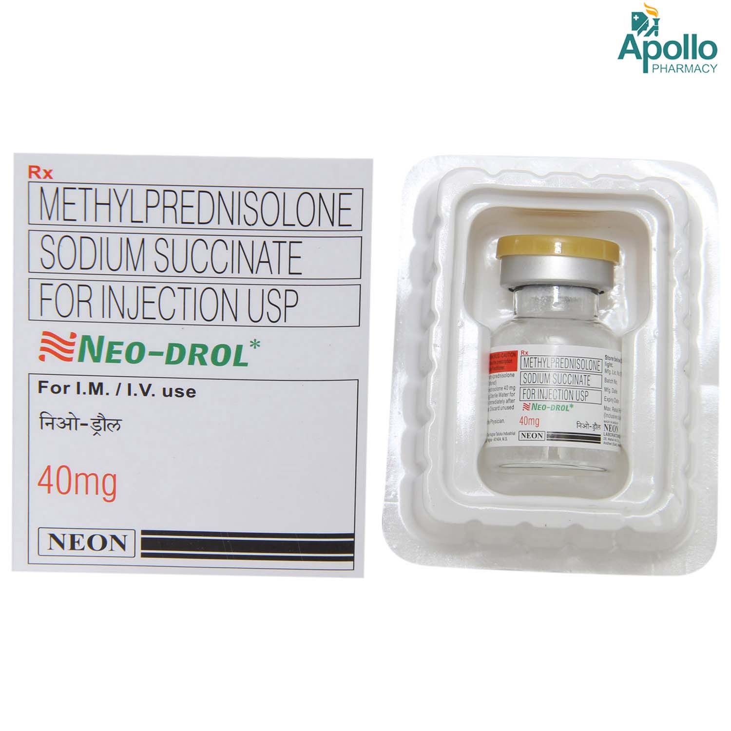 Neo-Drol 40 mg Injection | Uses, Side Effects, Price | Apollo Pharmacy