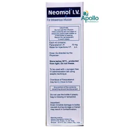 Neomol Infusion | Uses, Side Effects, Price | Apollo Pharmacy