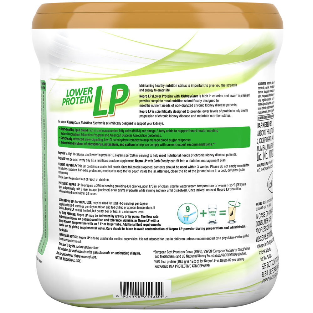 Nepro Complete Renal Nutrition Lower Protein Vanilla Toffee Flavour ...