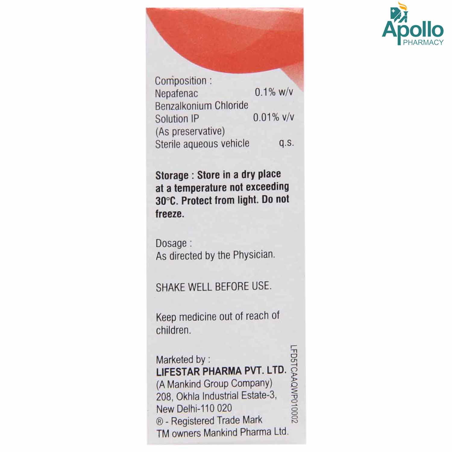 NEPASTAR EYE DROPS 5ML | Uses, Side Effects, Price | Apollo Pharmacy