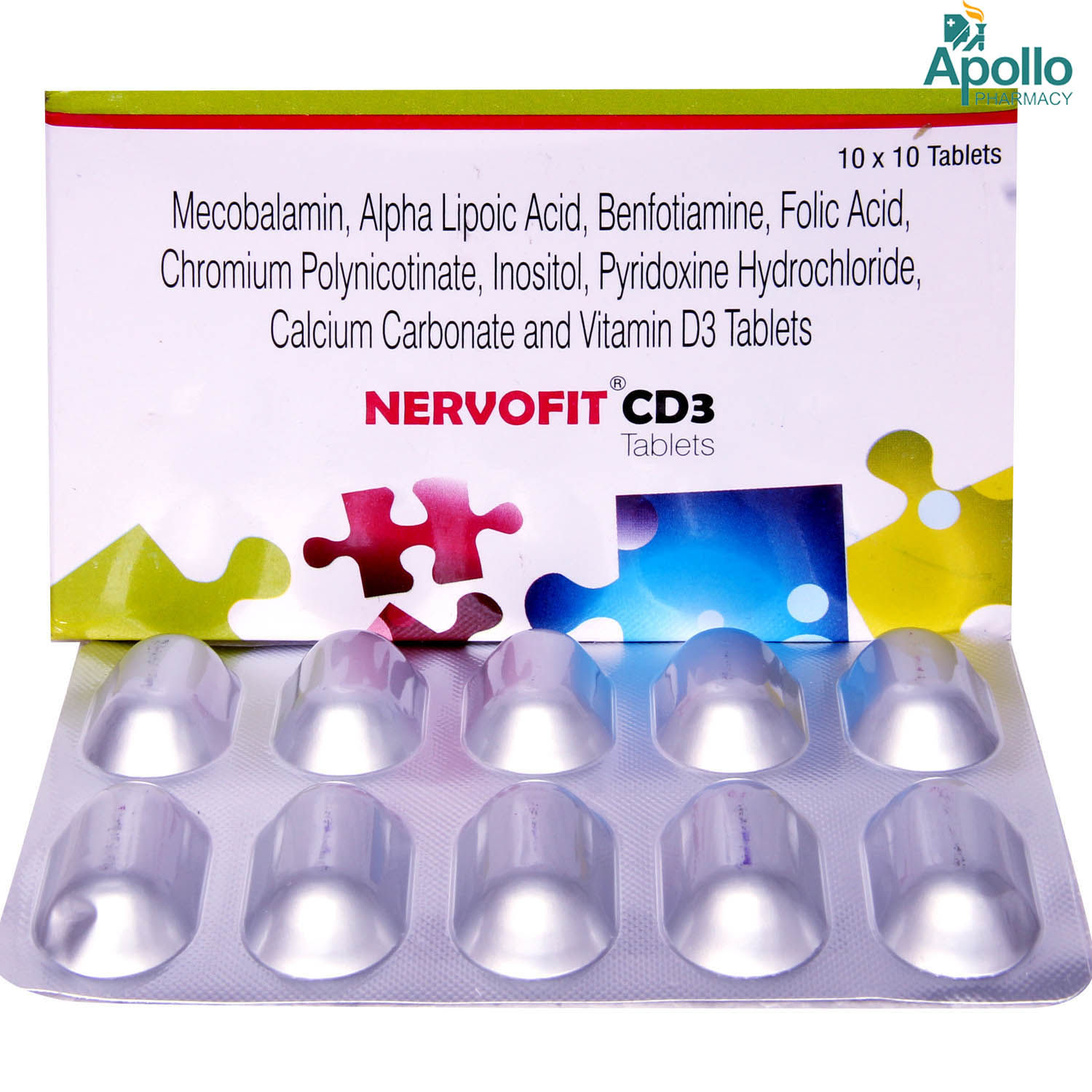 Nervofit CD3 Tablet 10's Price, Uses, Side Effects, Composition ...