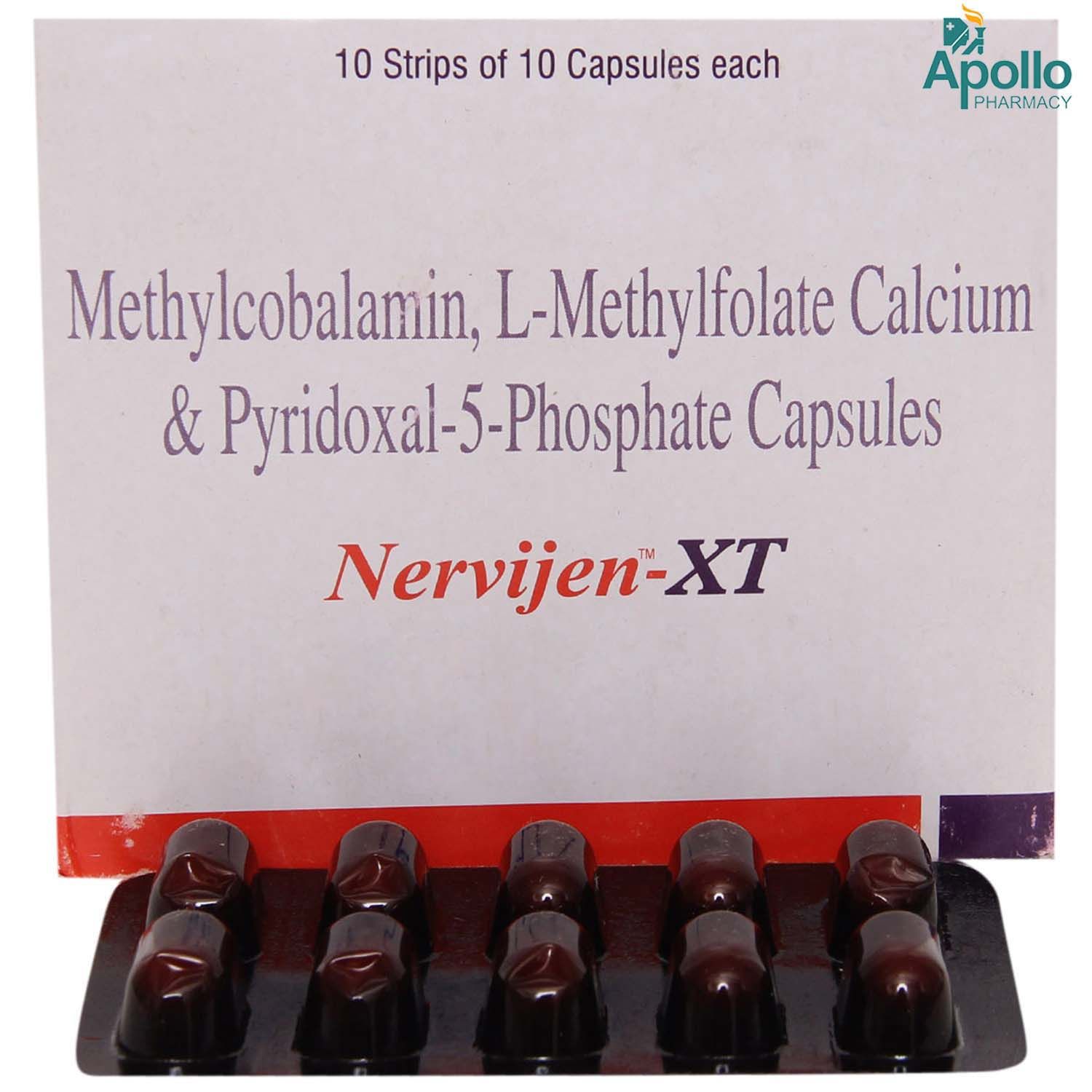 Nervijen XT Capsule 10's Price, Uses, Side Effects, Composition ...