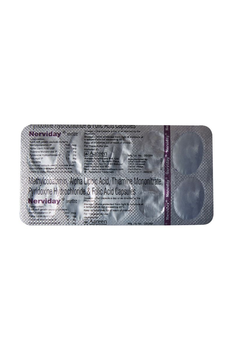 Nerviday Cap 10'S Price, Uses, Side Effects, Composition - Apollo Pharmacy