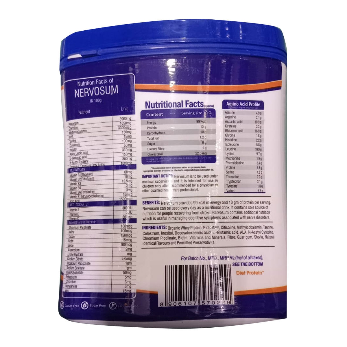 Nervosum Coffee Flavour Powder 200 gm Price, Uses, Side Effects ...