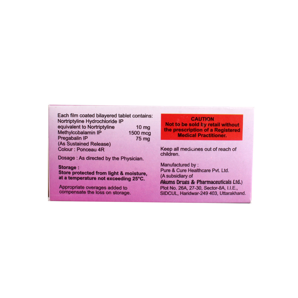 Nervilift NT 75 Tablet 10's Price, Uses, Side Effects, Composition ...