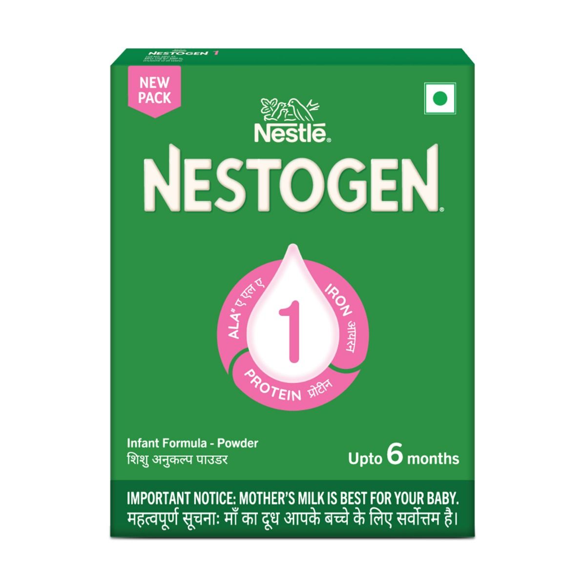 Buy Nestogen 1 Infant Formula Up to 6 Months, Bag-in-Box Pack, 400 gm ...