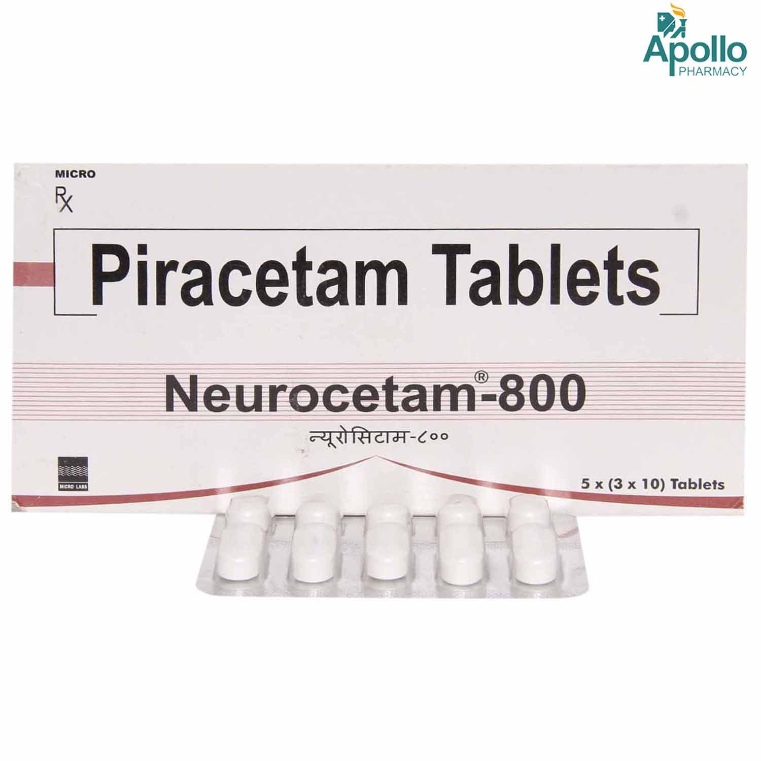 Neurocetam 800 Tablet 10's Price, Uses, Side Effects, Composition ...