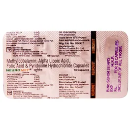 Neuromet Capsule | Uses, Side Effects, Price | Apollo Pharmacy