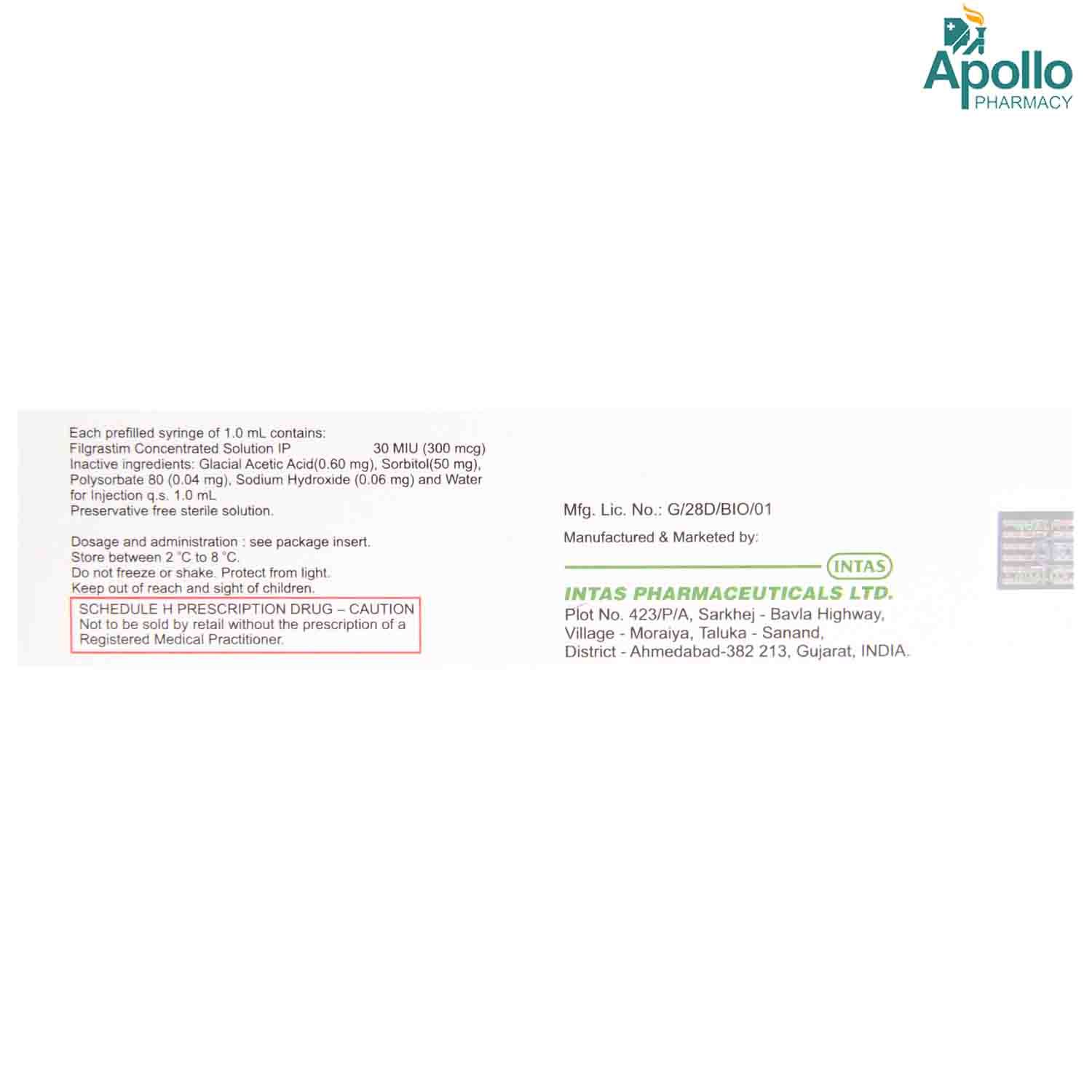 Neukine 300 mcg Injection 1 ml Price, Uses, Side Effects, Composition ...