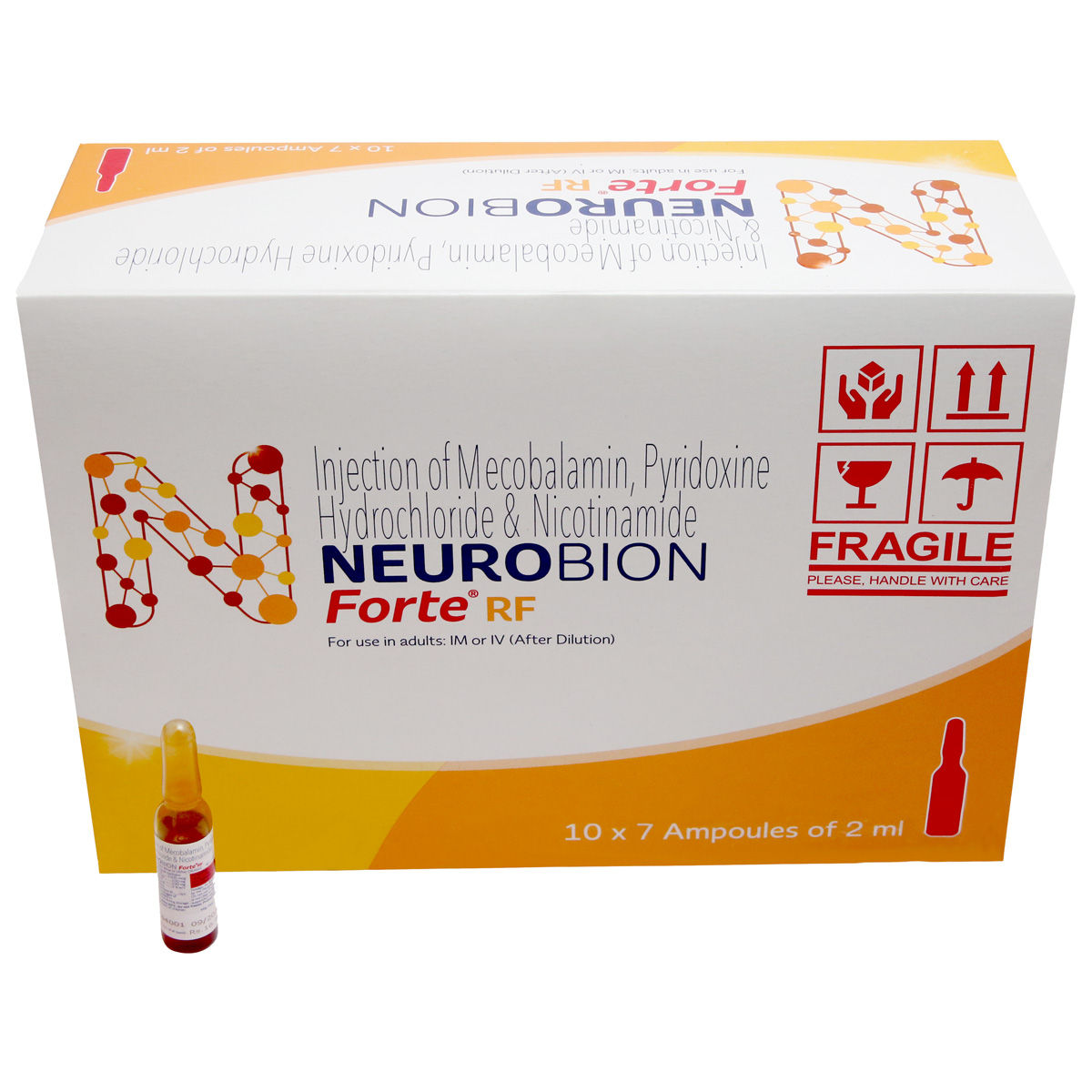 Neurobion Forte RF Injection 7 x 2 ml | Uses, Side Effects, Price ...